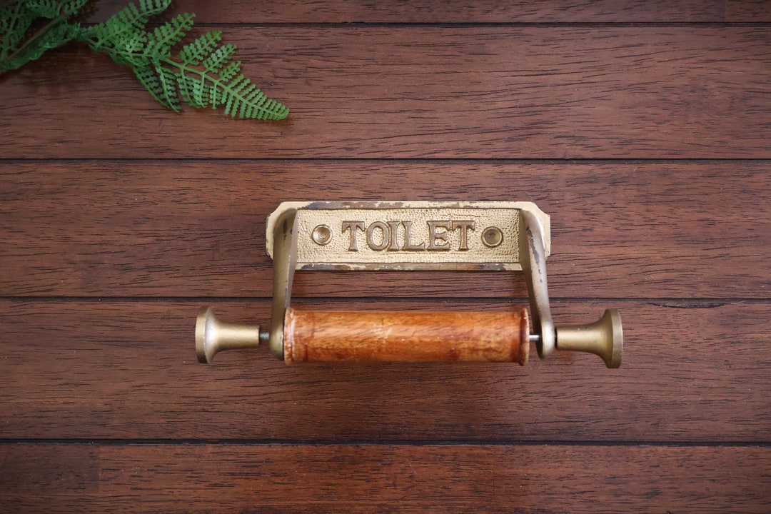 Retro Toilet Roll Holder Antique Gold or Pick Color Cottage Paper ...