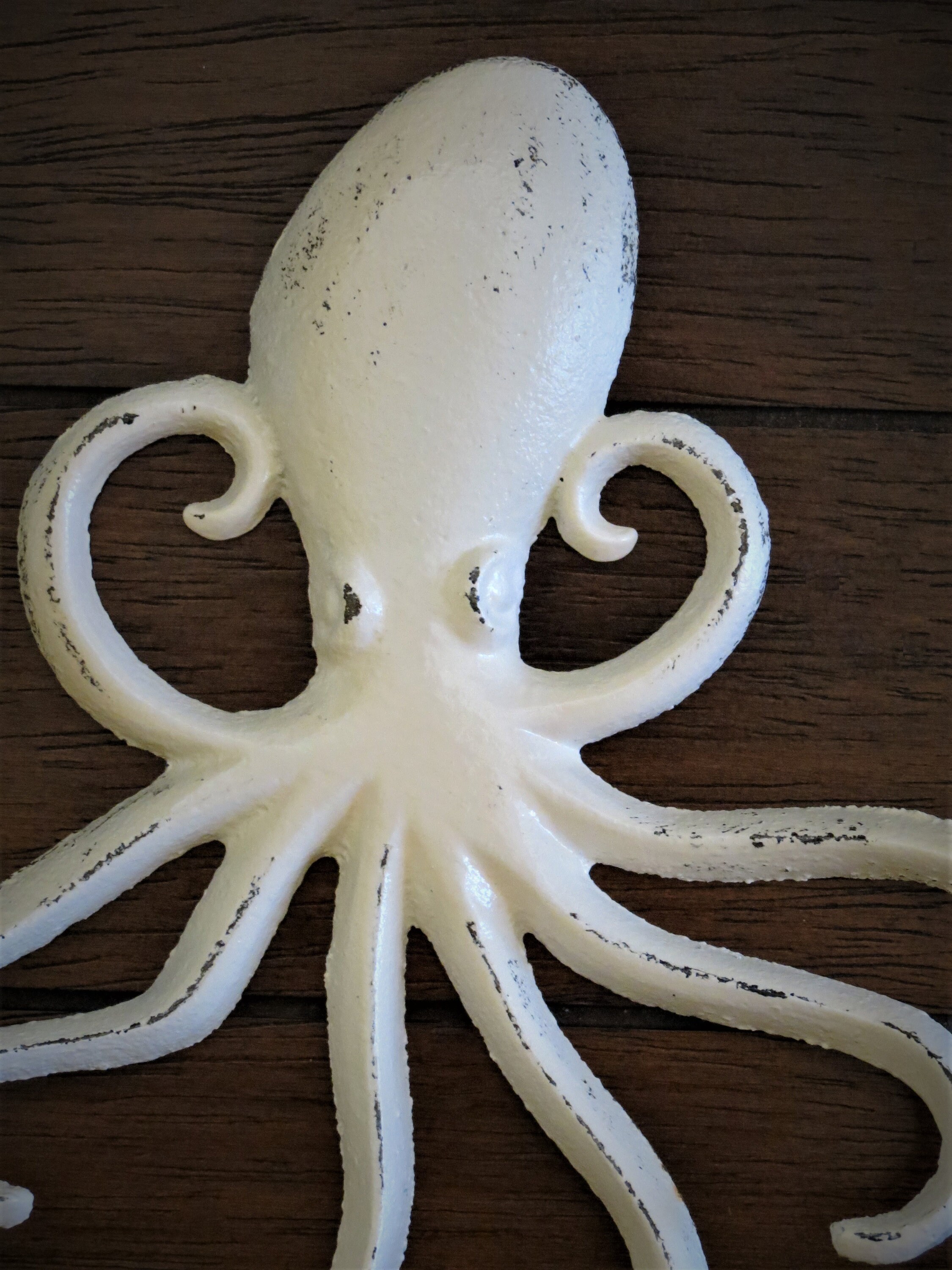 Octopus Cast Iron Hook /coastal Nautical Beach Metal Wall | Etsy
