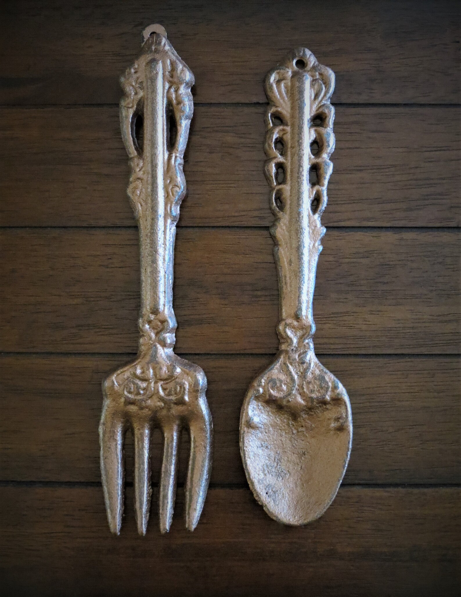 Vintage Oversized Fork and Spoon/vintage Kitchen Wall | Etsy