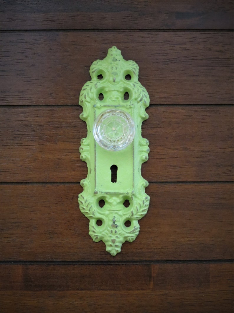 Wall Hook / Bright Colors / Door Knob Decor / Apple Green or - Etsy