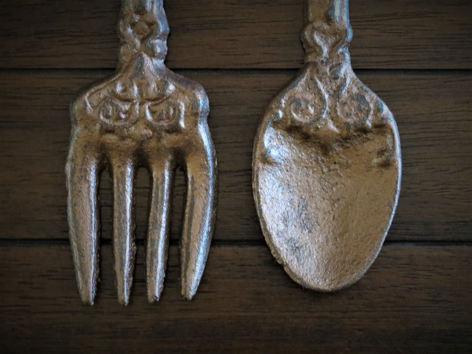 Vintage Oversized Fork and Spoon/vintage Kitchen Wall - Etsy