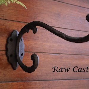 Extra Large Cast Iron Wall Hook / 50 Colors / Large Projection Planter ...