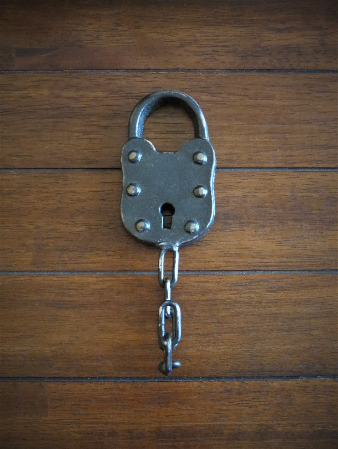 Industrial Style Wall Hook / Padlock Metal Hanger / Oil Rubbed Bronze ...