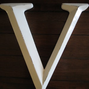 Large Letter V / Pick Your Own Letter / 12 Inch Wall Letter / Antique ...