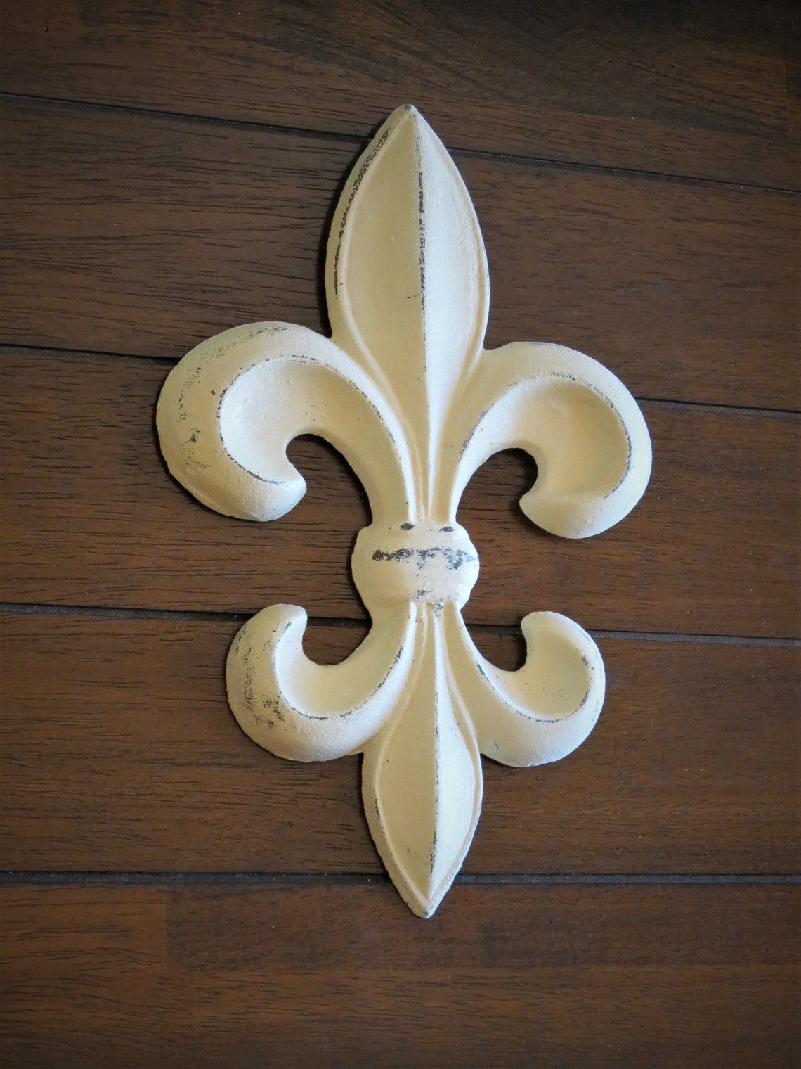 Fleur De Lis Wall Decor / Ivory or Pick Color / Cast Iron - Etsy