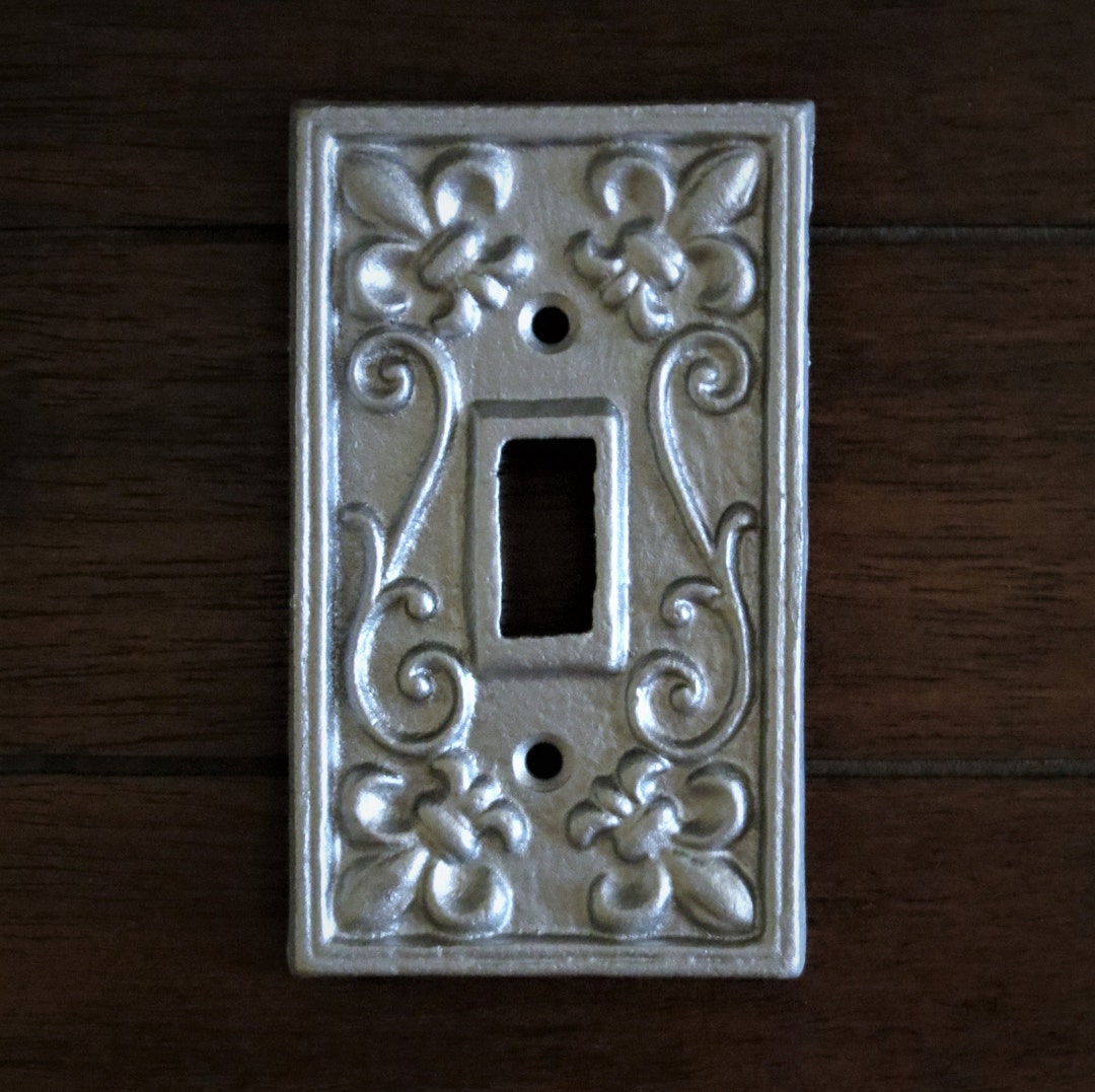Silver Light Switch Cover / or Pick Your Color / Light Plate Cover ...