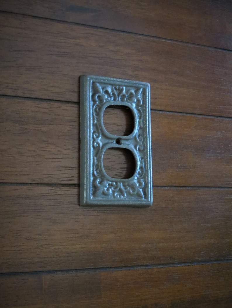 Dark Grey Decorative Electrical Outlet Plate / Plug-in Cover/ - Etsy
