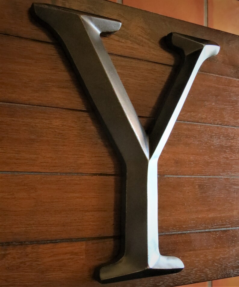 Letter Y / Pick Your Own Letter / Wall Letter / Oil Rubbed - Etsy