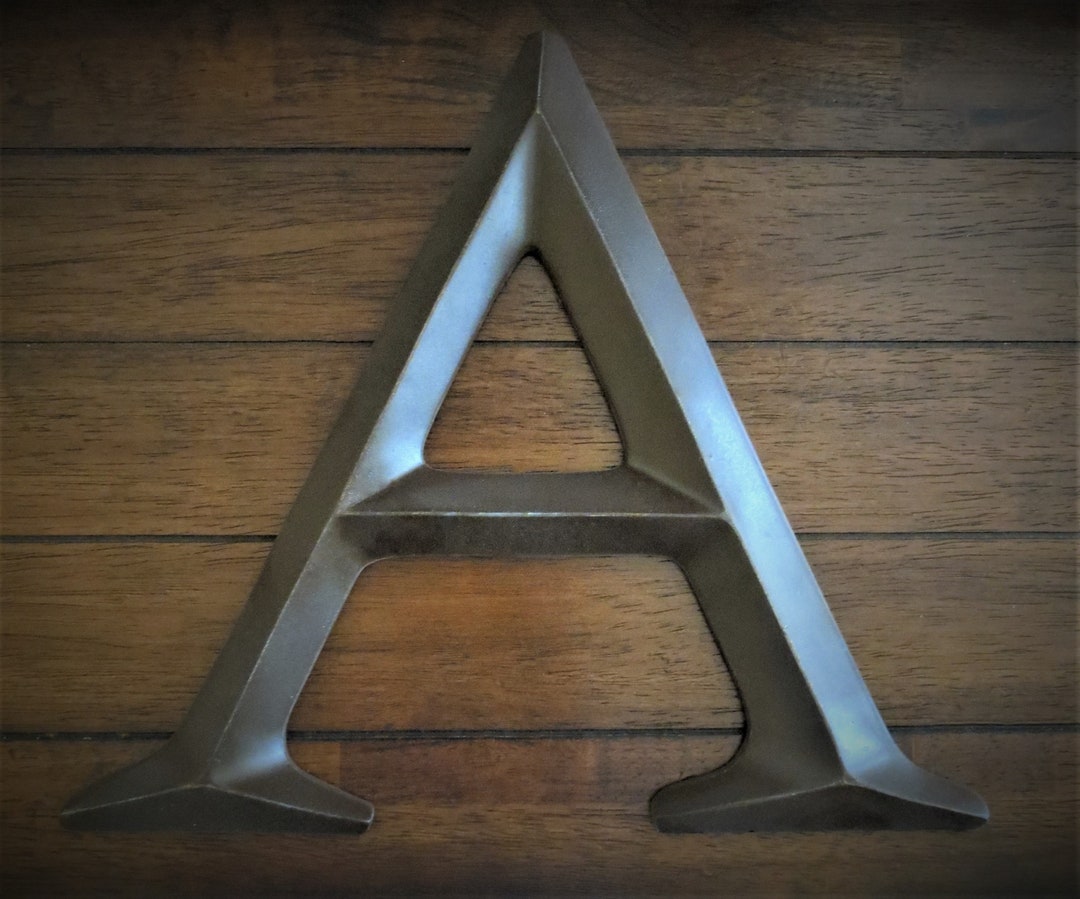 12 Inch Letter A or Pick Letter / Wall Letter / Chocolate Brown or Pick ...