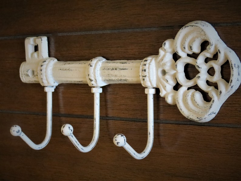 Creamy White Shabby Chic Key Holder / or Pick Your Color/ - Etsy