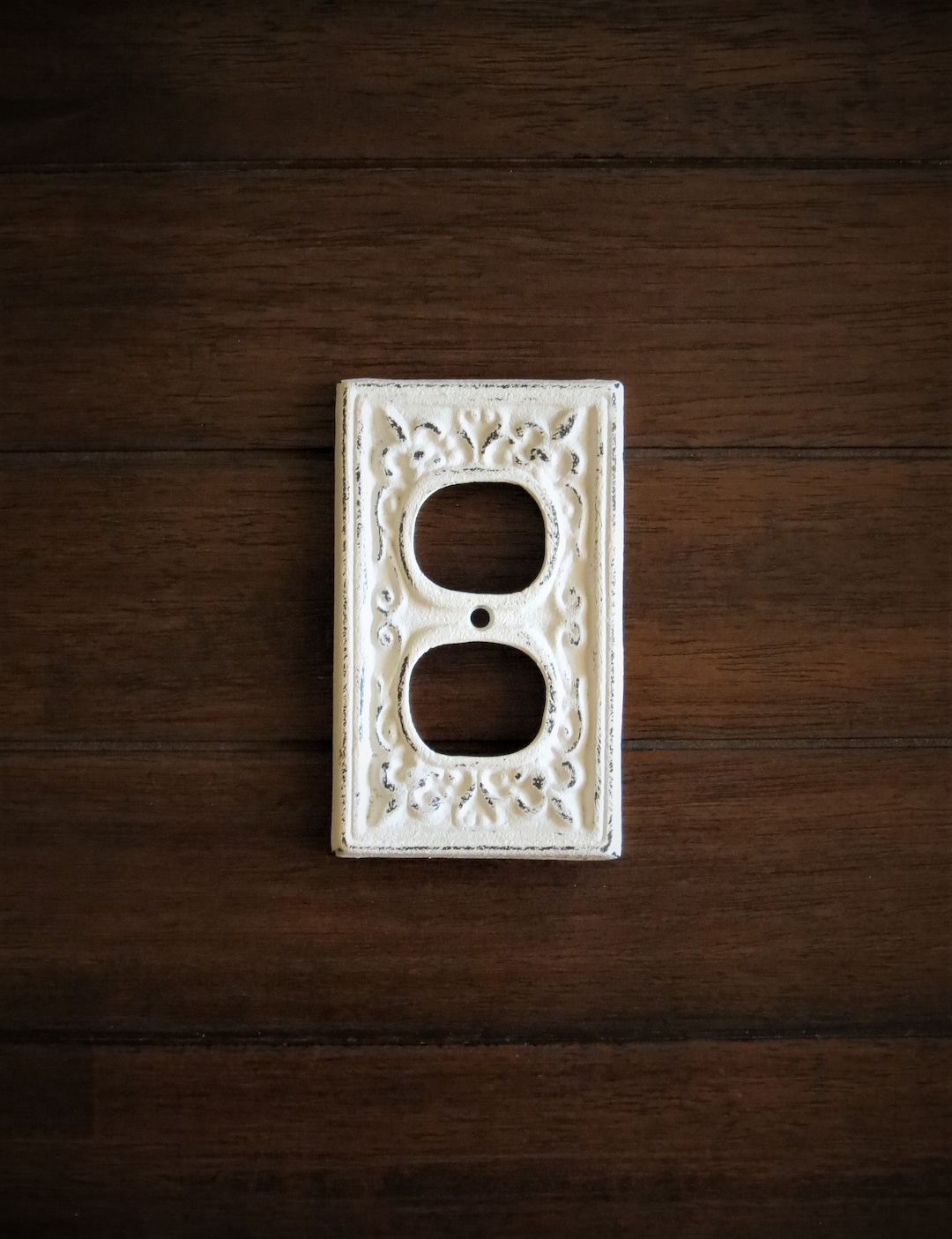 Fleur De Lis Cast Iron Outlet Cover - Shabby Chic Farmhouse Decor - Etsy