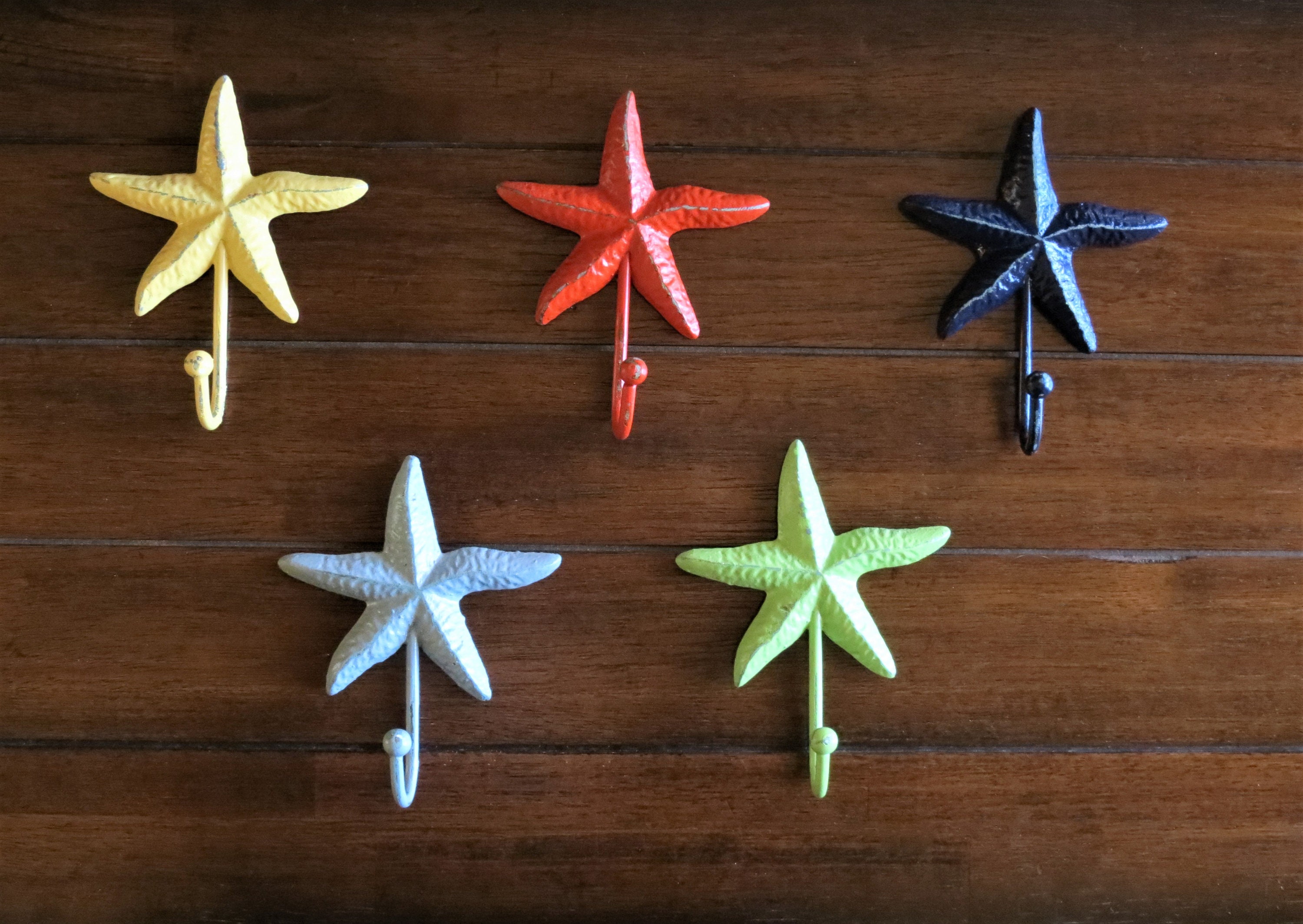 Starfish Wall Hook / Metal Wall Hanger / Metal Hook / Beach | Etsy