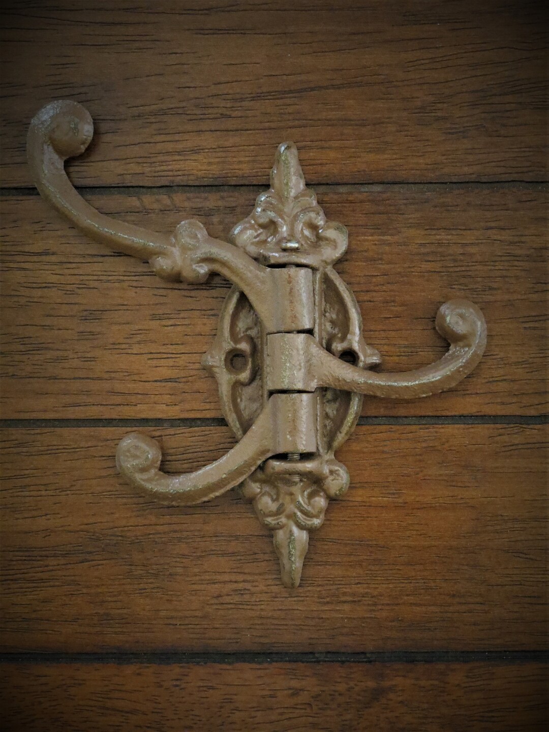 Vintage Style Decorative Cast Iron Wall Hook / French Cottage Decor ...