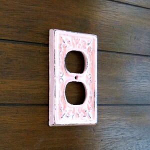 Pale Pink or Pick Color Decorative Electric Outlet Plate / Plug-in ...