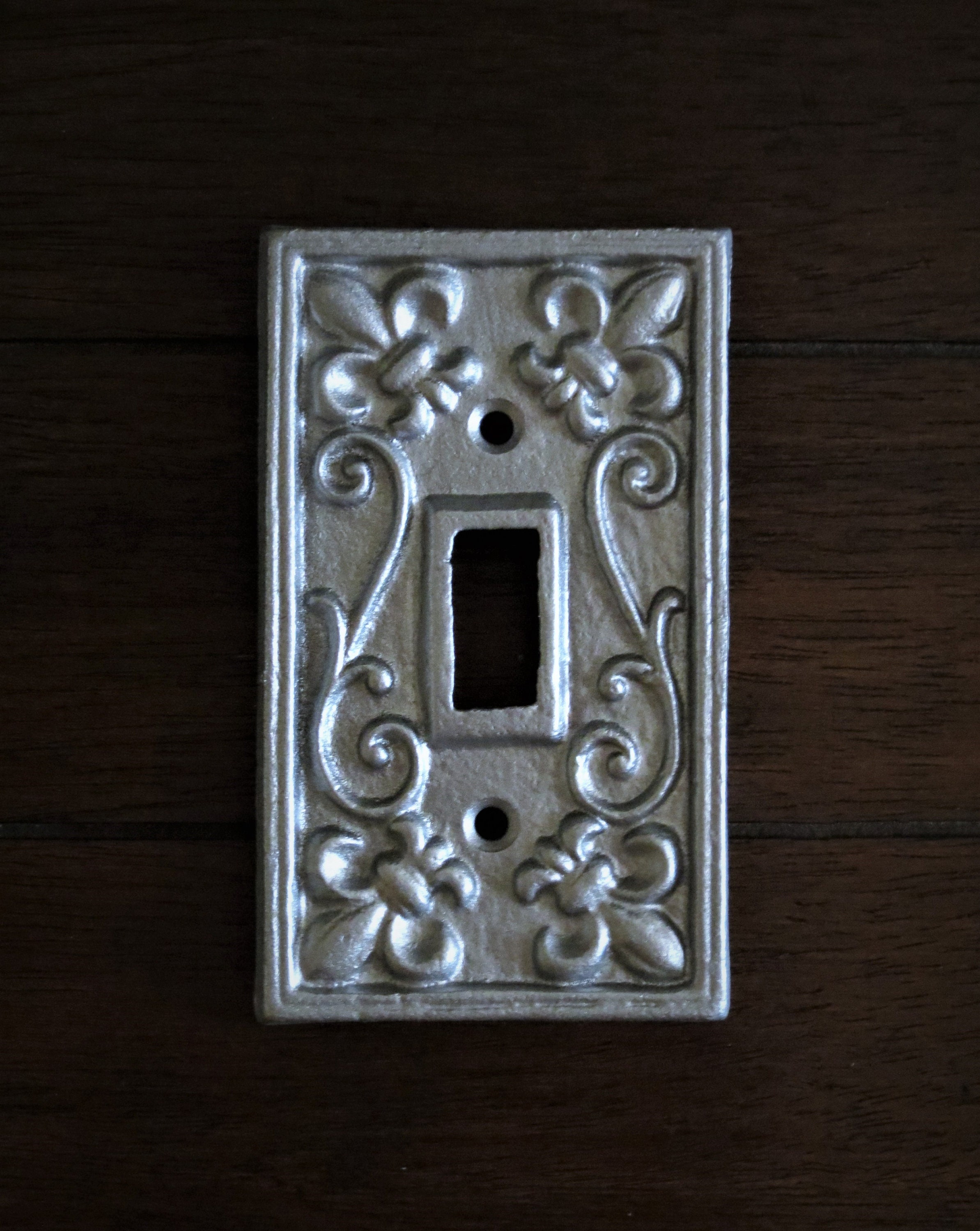 Silver Light Switch Cover / Or Pick Your Color / Light Plate | Etsy