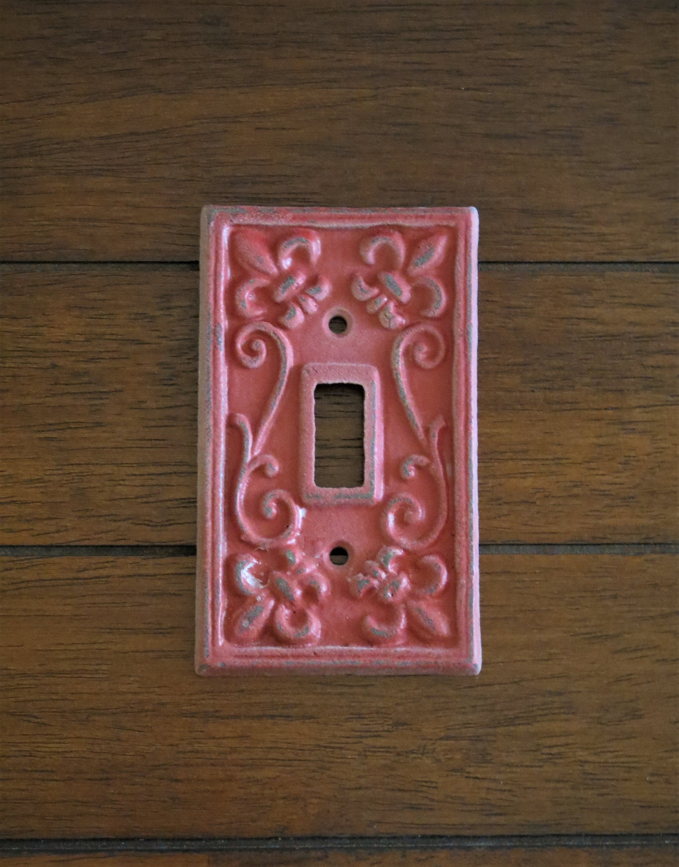 Colonial Red Light Switch Cover / or Pick Color / Light Plate Cover ...