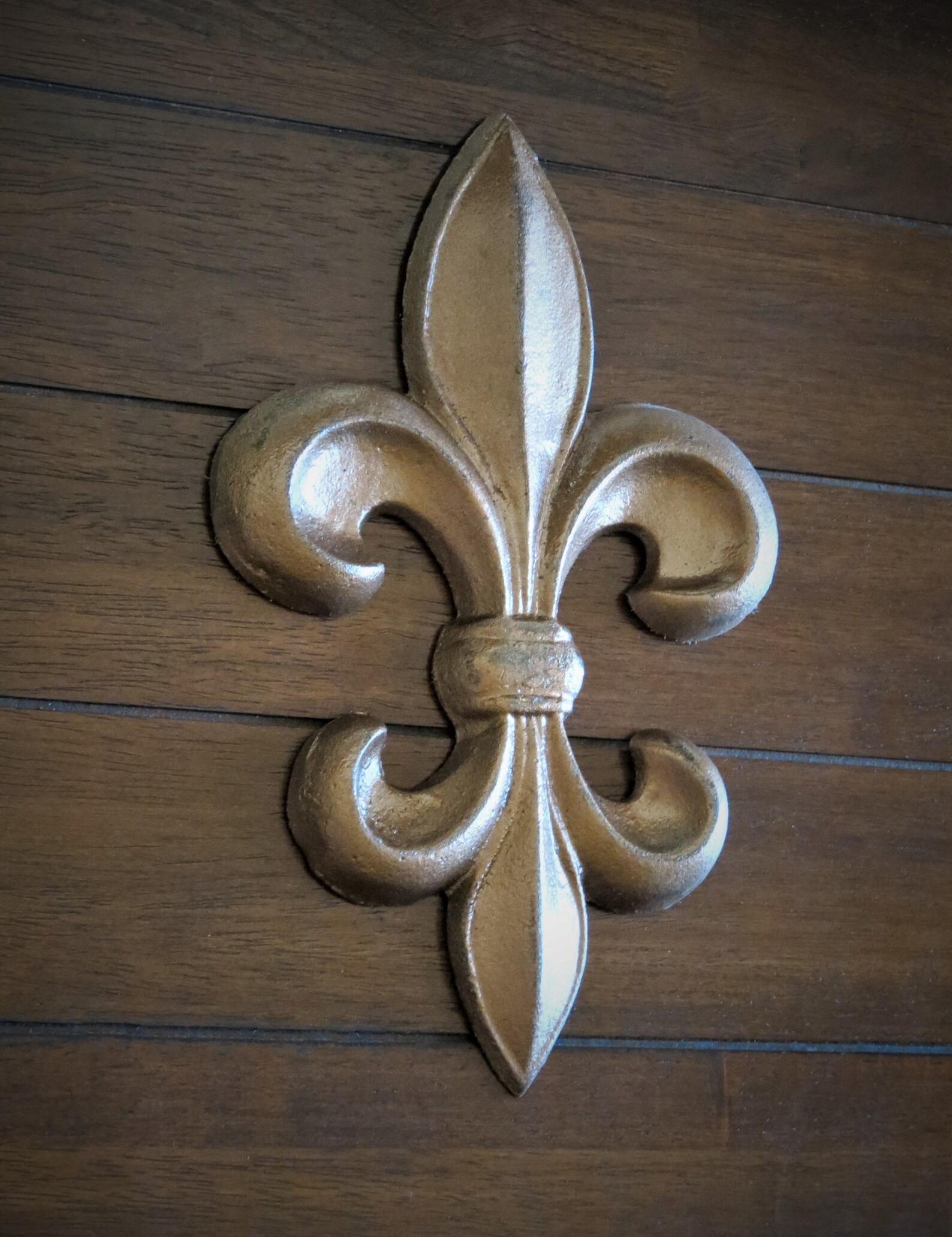 Fleur De Lis Wall Decor / Cast Iron Wall Sign / French Country - Etsy
