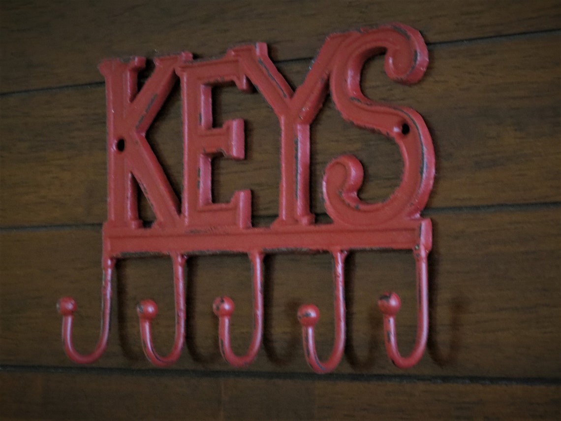 K E Y S Key Rack / Metal Wall Hook / Key Hanger/ Shabby Chic - Etsy