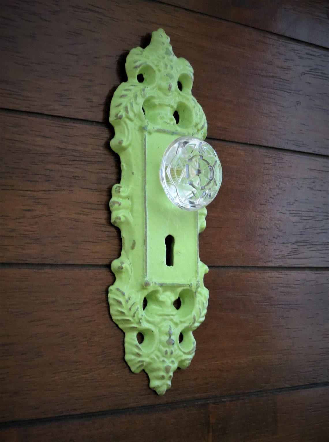 Wall Hook / Bright Colors / Door Knob Decor / Apple Green or - Etsy