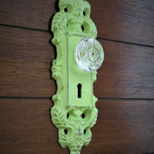 Wall Hook / Bright Colors / Door Knob Decor / Apple Green or Pick Color ...