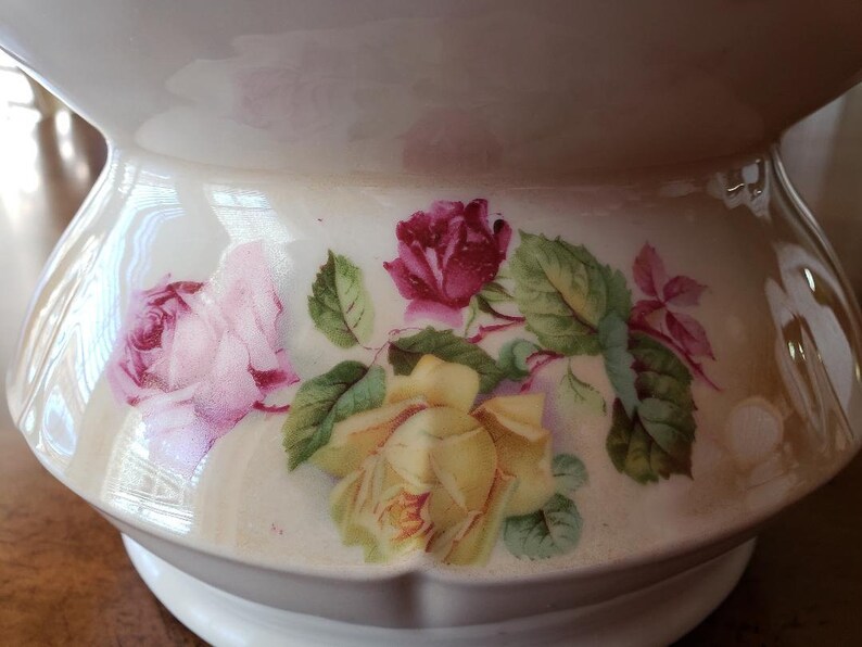 SPITTOON Germany Porcelain Ladies Cuspidor Spittoongerman Floral ...