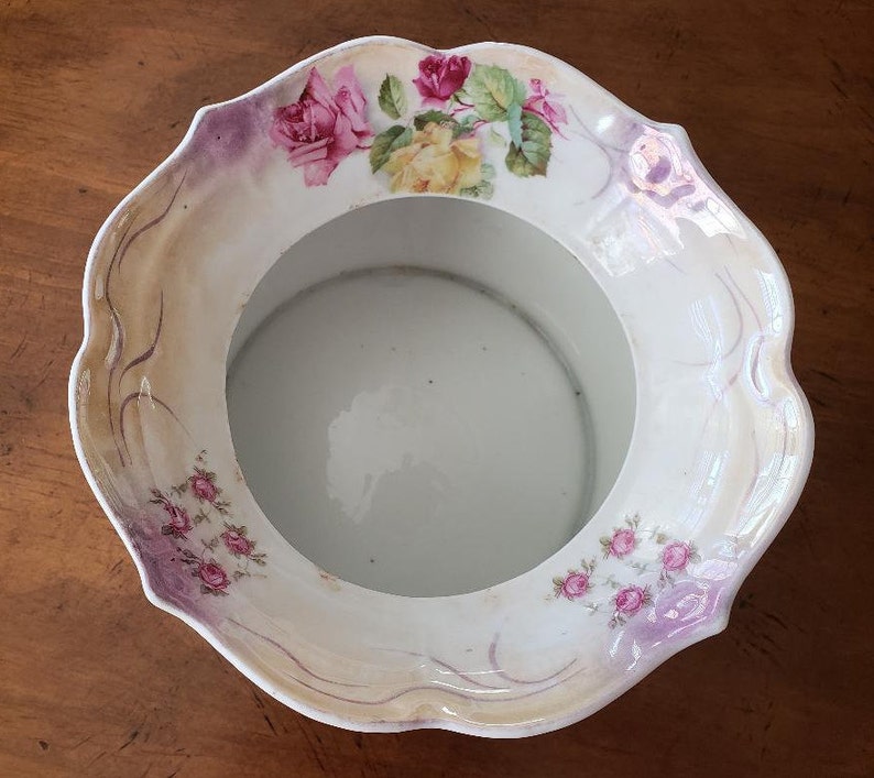 SPITTOON Germany Porcelain Ladies Cuspidor Spittoongerman Floral ...