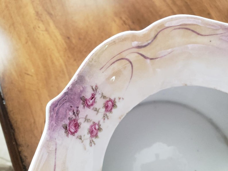 SPITTOON Germany Porcelain Ladies Cuspidor Spittoongerman Floral ...