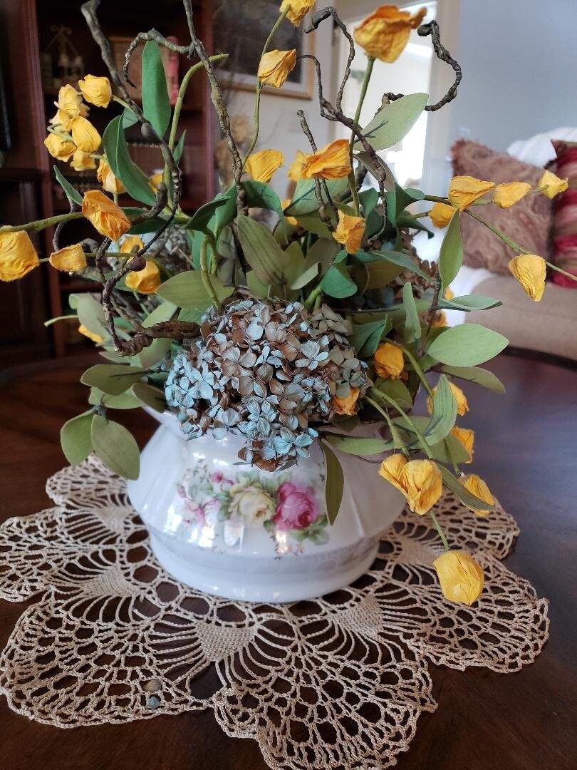 SPITTOON Germany Porcelain Ladies Cuspidor Spittoongerman Floral ...