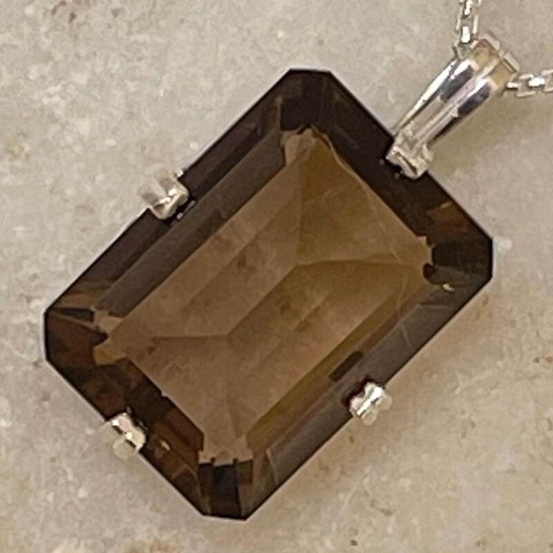 Smoky Quartz Pendant - Etsy