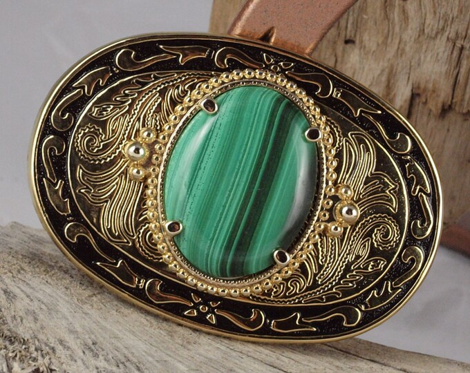 Western Belt Buckle natural Stone Belt Buckle cowboy Belt - Etsy