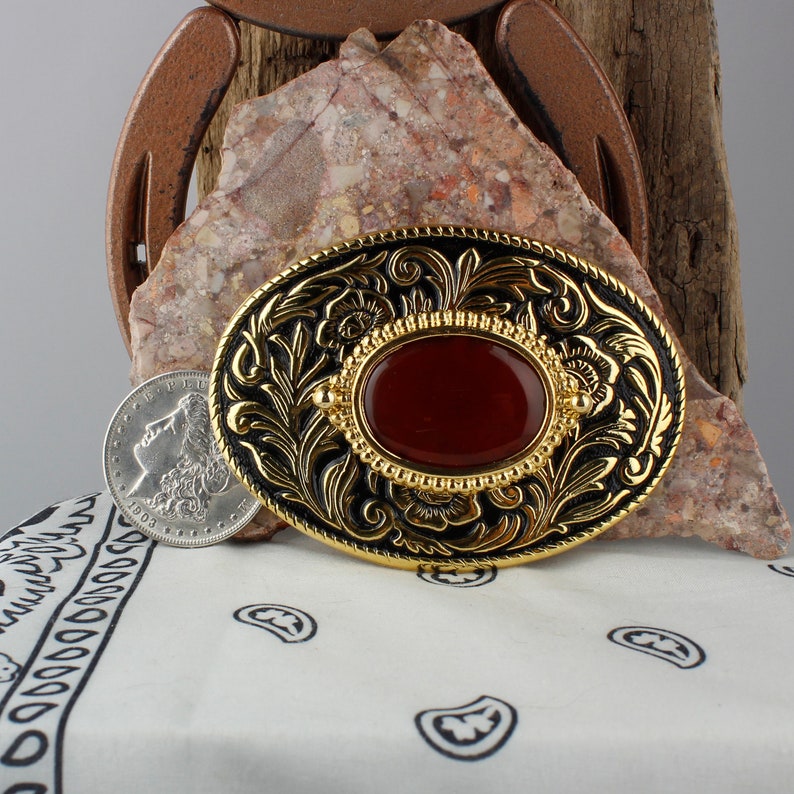 Natural Red Carnelian Belt Buckle Western Belt Buckle | Etsy