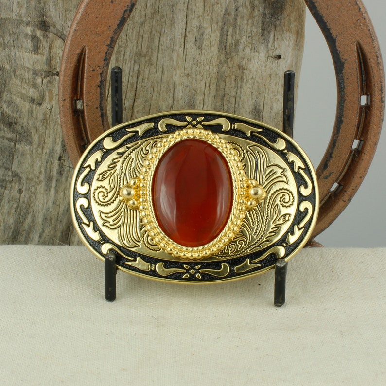 Natural Red Carnelian Belt Buckle Western Belt Buckle - Etsy