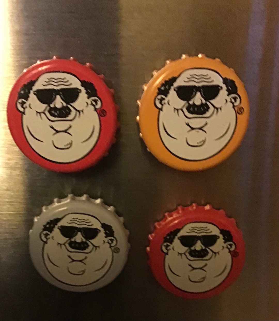 Fat Heads Beer Bottle Cap Magnet Set of 4 Scratch Proof - Etsy