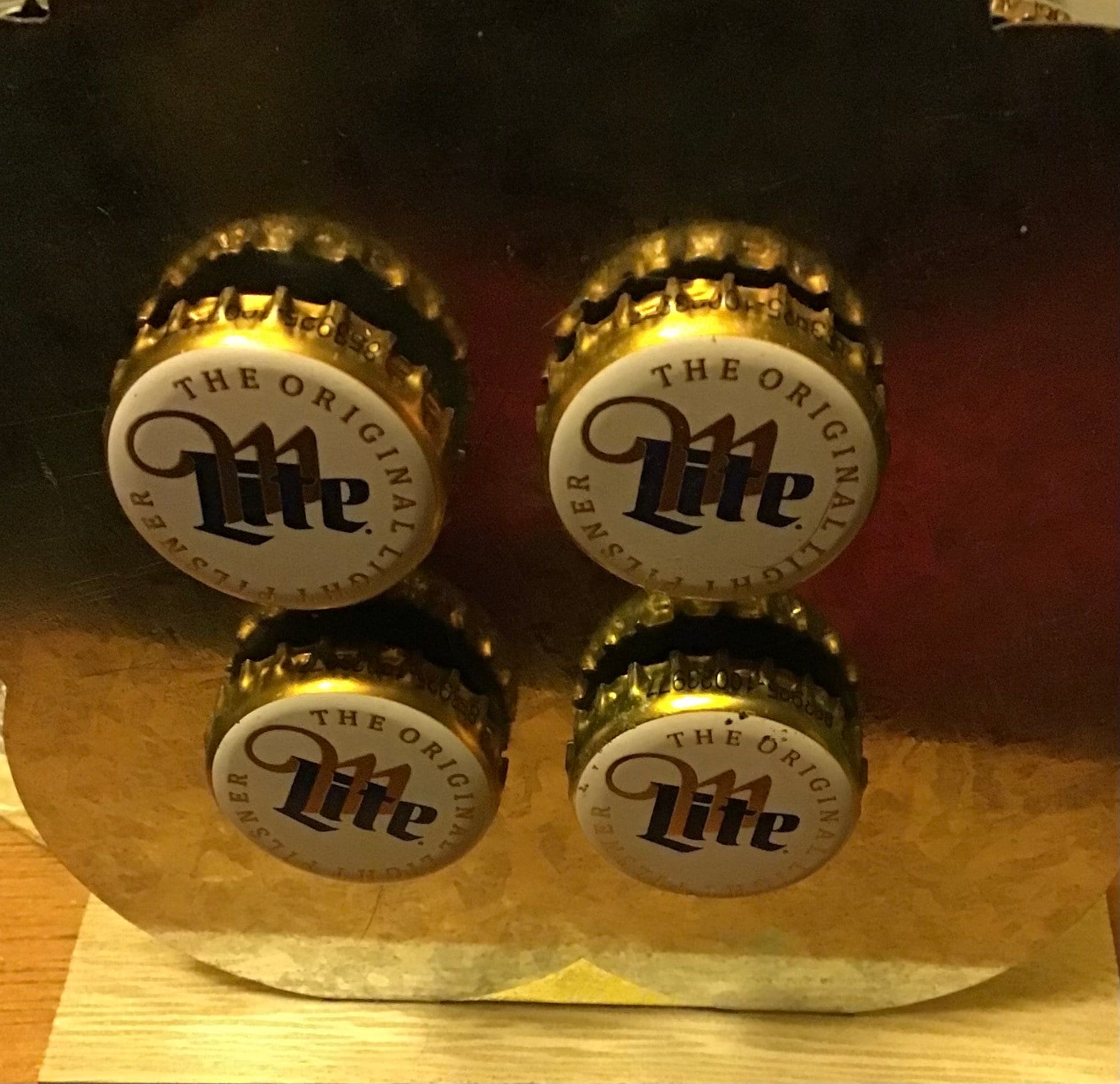 Miller Lite Beer Bottle Cap Magnet Set of 4 Scratch Proof - Etsy