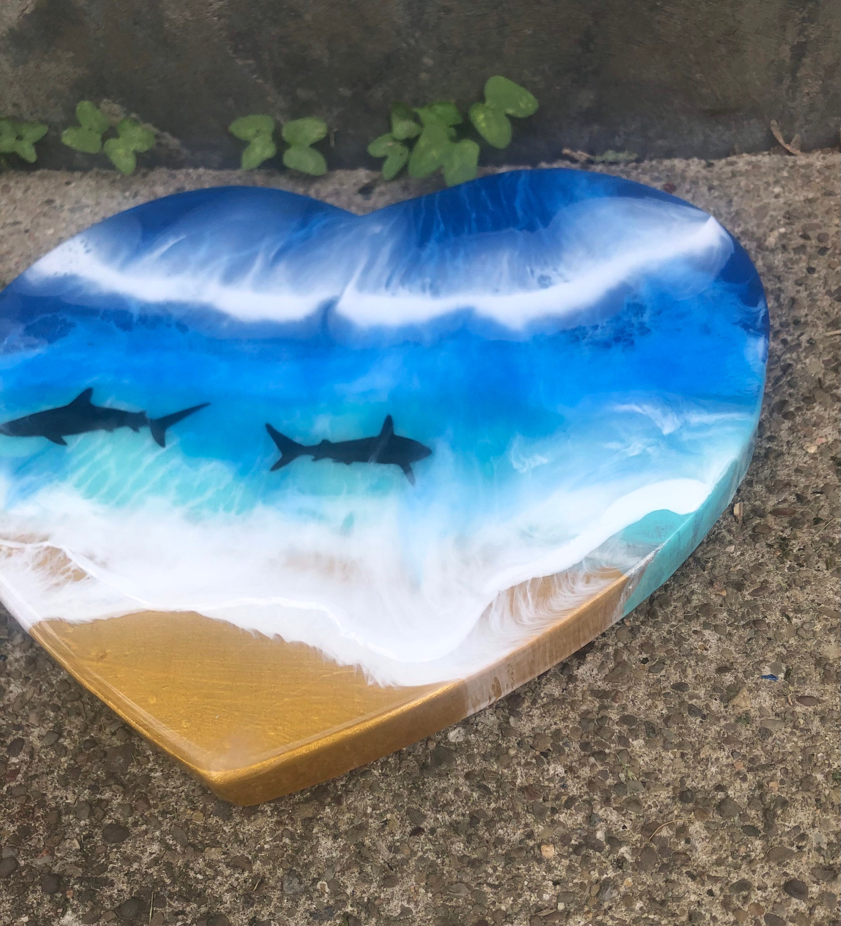 Resin Shark Ocean Beach Wall Art - Etsy