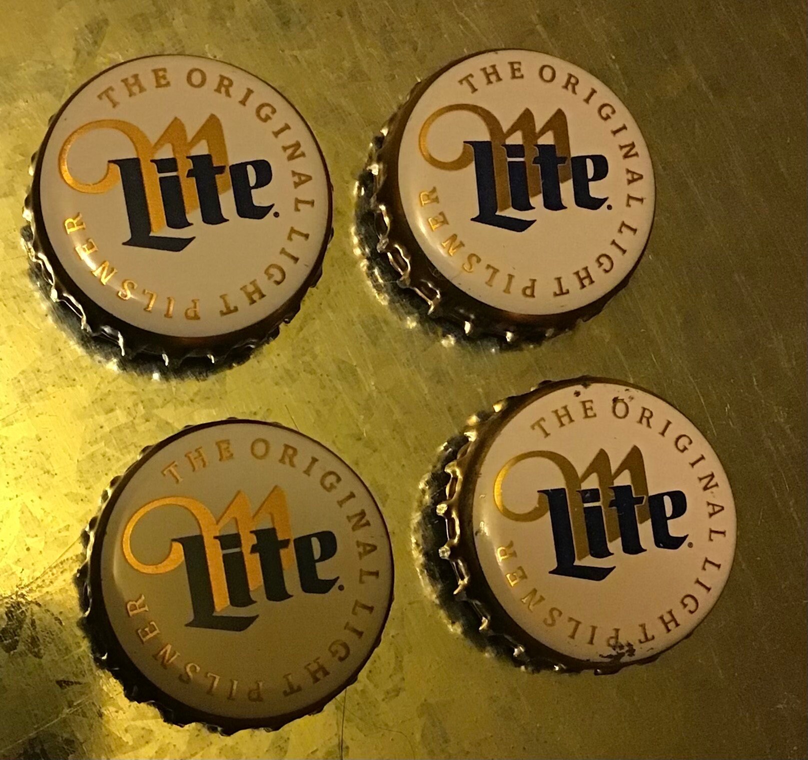 Miller Lite Beer Bottle Cap Magnet Set of 4 Scratch Proof - Etsy