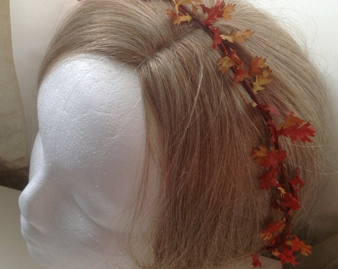 Miss Canada: Maple Leaf Fall Wedding Hair Wreath - Crown - Circlet ...