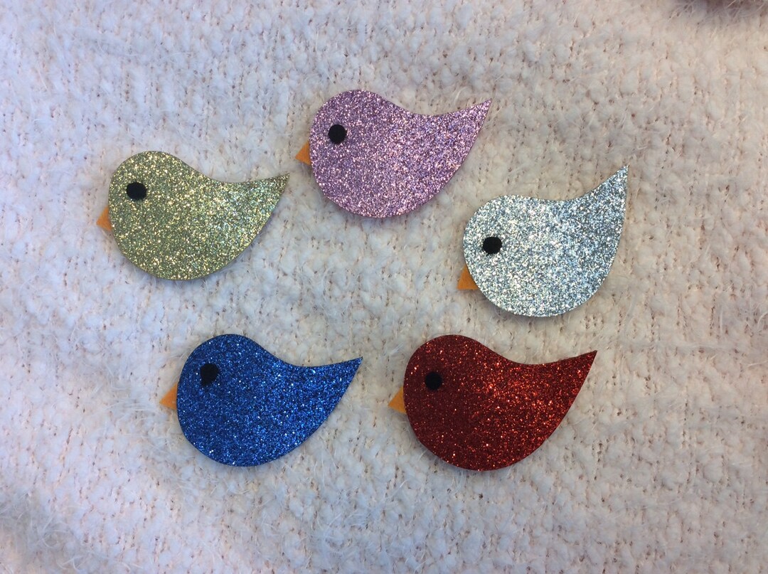 50% OFF - Glittering Bird Hair Clip Girl Hair Clip - Red Bird - Pink ...