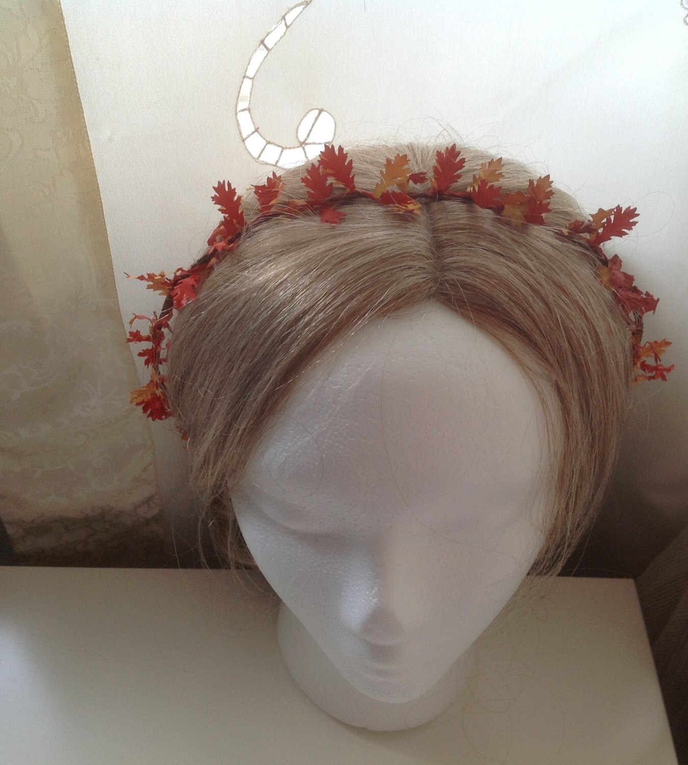 Miss Canada: Maple Leaf Fall Wedding Hair Wreath Crown - Etsy