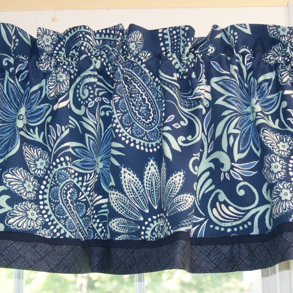 Navy Blue Valance - Etsy