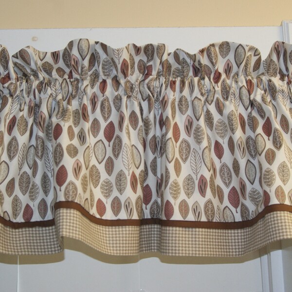 Red Toile Valance - Etsy