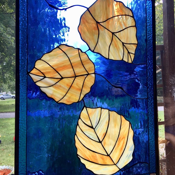 Stained Glass Aspen Tree - Etsy