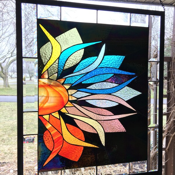 Abstract Stain Glass - Etsy
