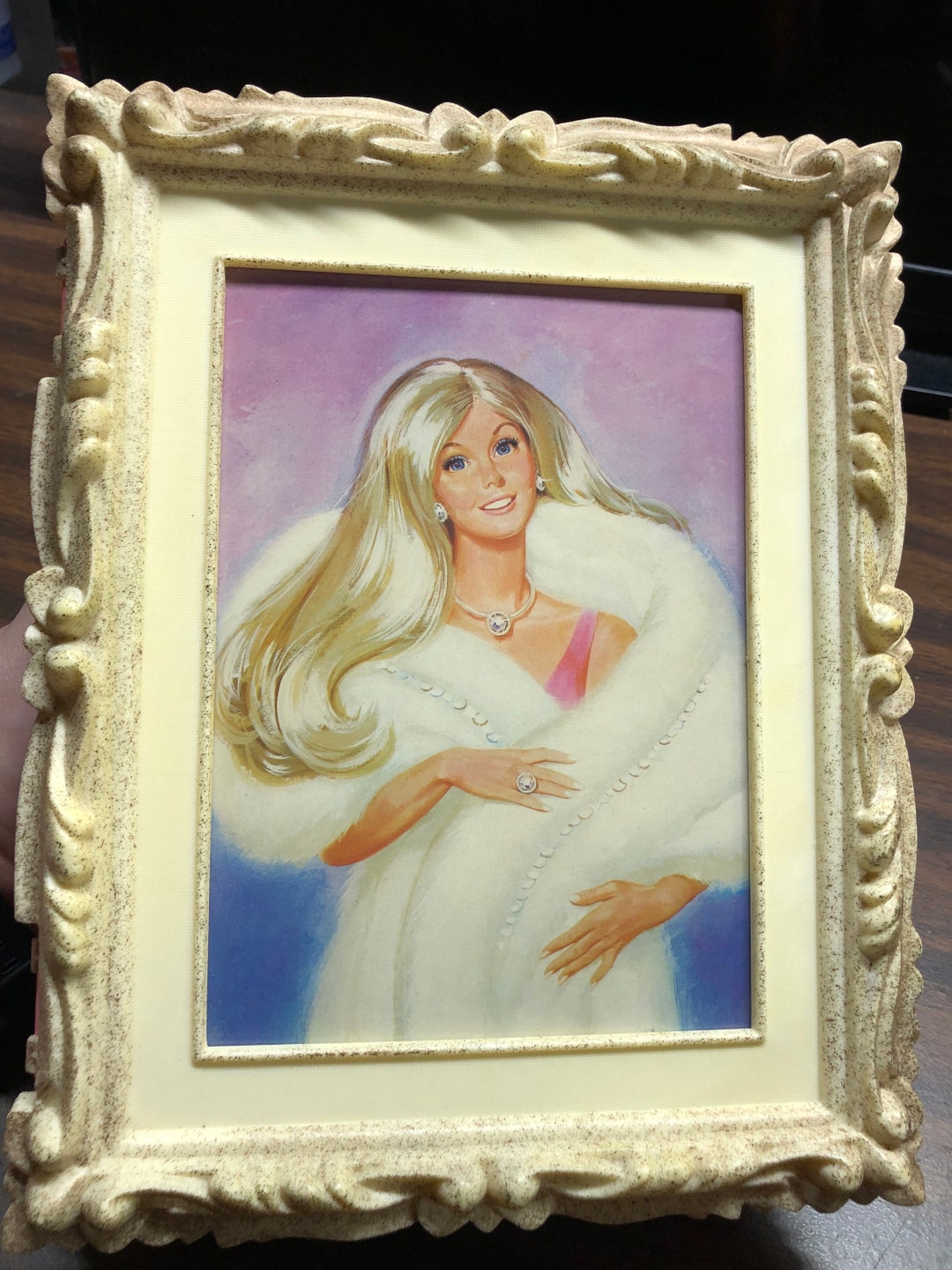 Mattel 1978 Superstar Barbie Fur Jewel Wall Portrait With Hidden Safe ...
