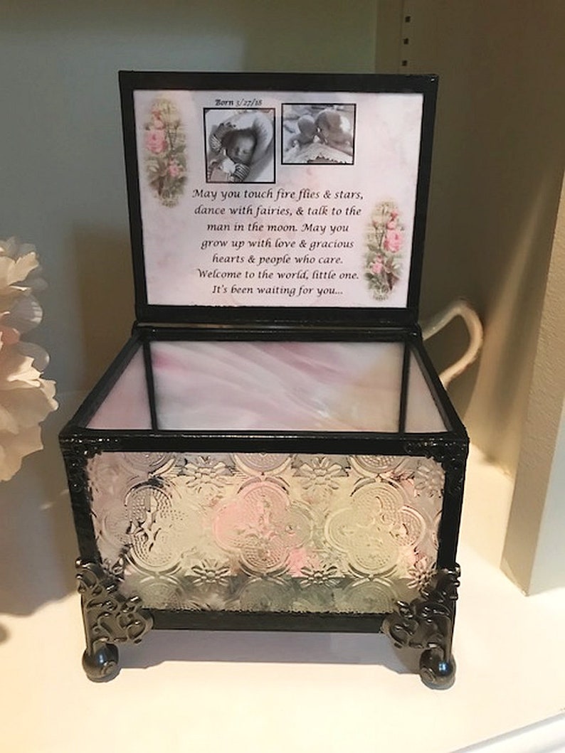 Stained glass infant baby newborn personalized customized | Etsy