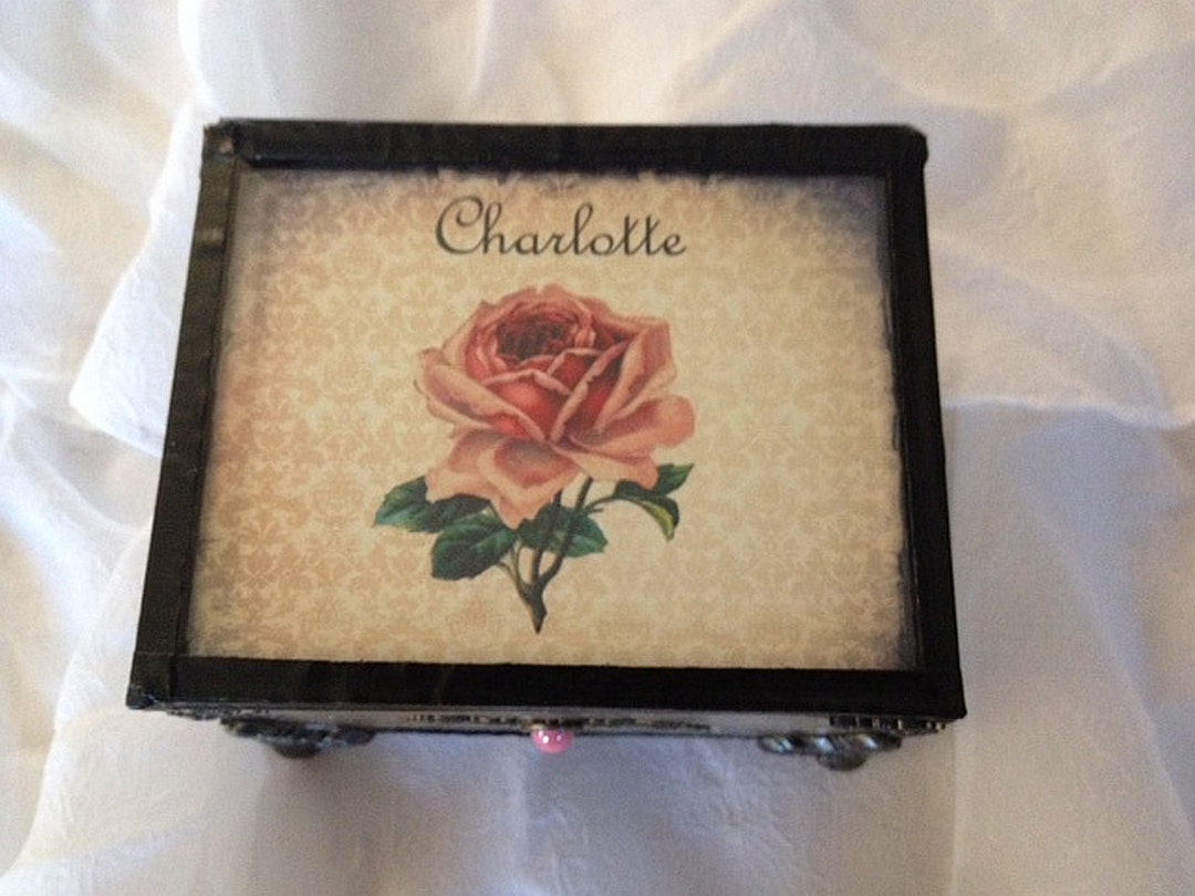 Customized Stained Glass Memory Keepsake Jewelry Box - Etsy