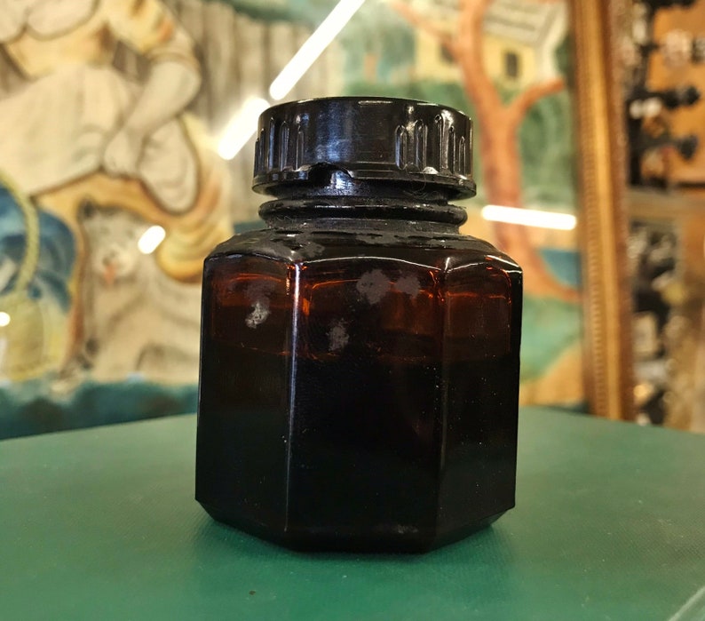 34.95 vintage SANFORD'S 8 sided iNK BOTTLE 2 oz. RuBBer | Etsy