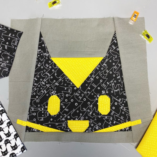 Paper Pieced Cat - Etsy