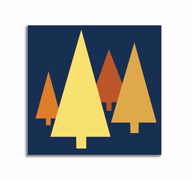 Tree Forest Foundation Paper Piecing Quilt Block | PDF FPP Pattern - Etsy