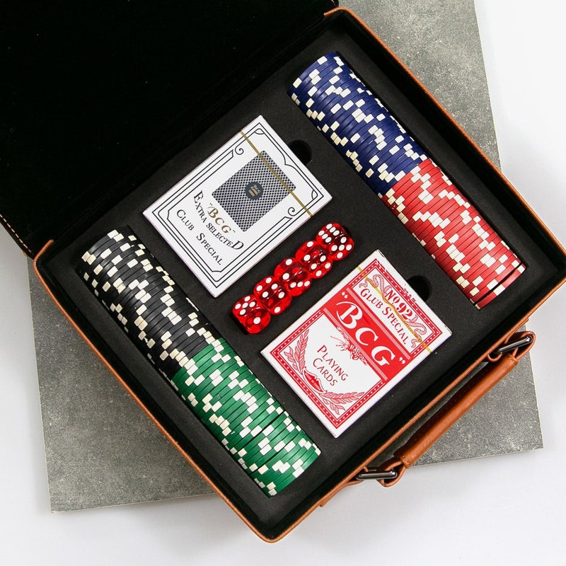 Personalized Poker Set - Etsy